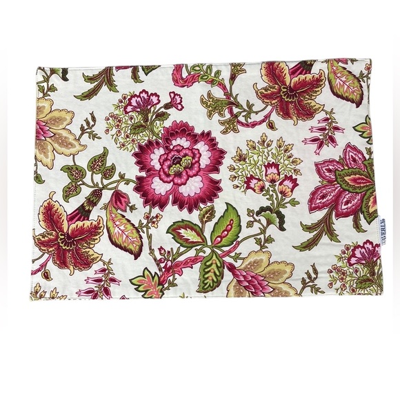 Waverly | Dining | Waverly Jacobean Floral Print Reversible Placemat ...